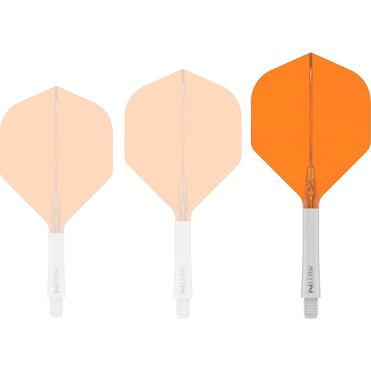 Nitro Flite Integrated Flight & Shaft White & Orange | Red Dragon ...